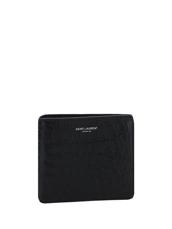 Saint Laurent Leather Wallet - Black