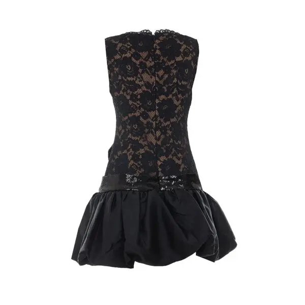 SELF-PORTRAIT Lace Mini Dress - Black