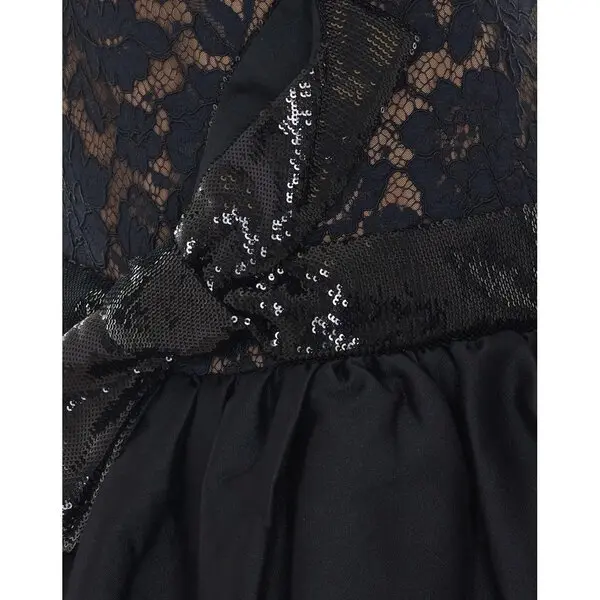 SELF-PORTRAIT Lace Mini Dress - Black
