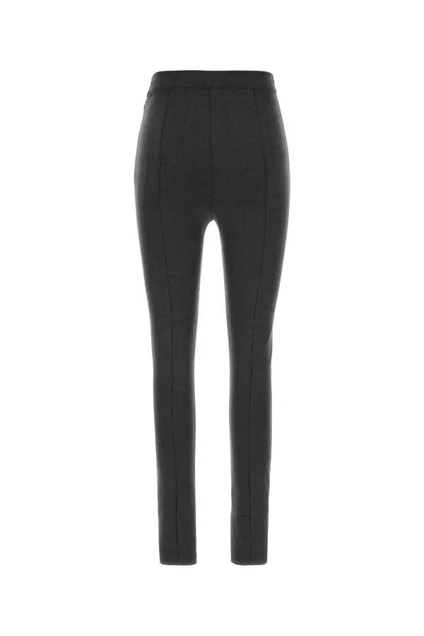 JIL SANDER Graphite Stretch Virgin Wool Blend Pant