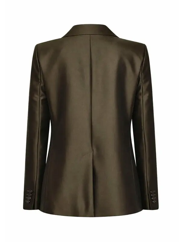 Max Mara Silk Blend Shantung Blazer - Multicolor