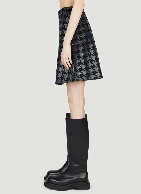 Moncler Houndstooth Mini Skirt