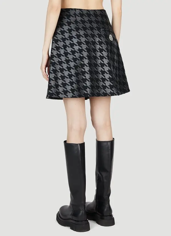 Moncler Houndstooth Mini Skirt