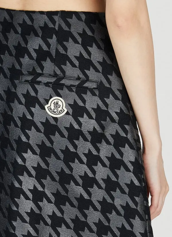 Moncler Houndstooth Mini Skirt