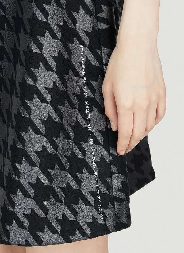 Moncler Houndstooth Mini Skirt
