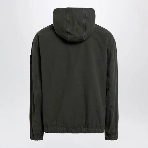 Stone Island Cotton Zip-up Jacket - Gray