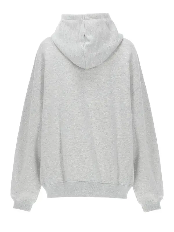 ROTATE BY BIRGER CHRISTENSEN Organic Cotton Hoodie With Logo - Gray