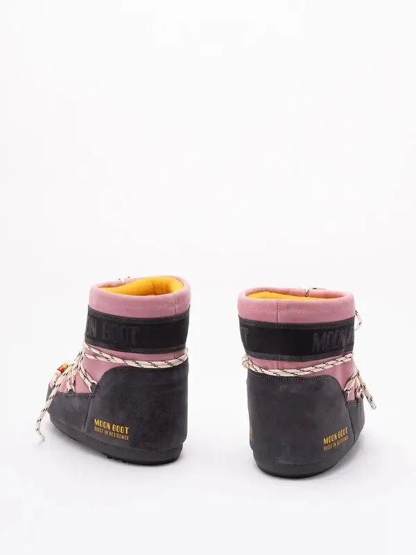Moon Boot Mb X Guest In Residence Icon Low Suede Beads` Boots - Multicolor