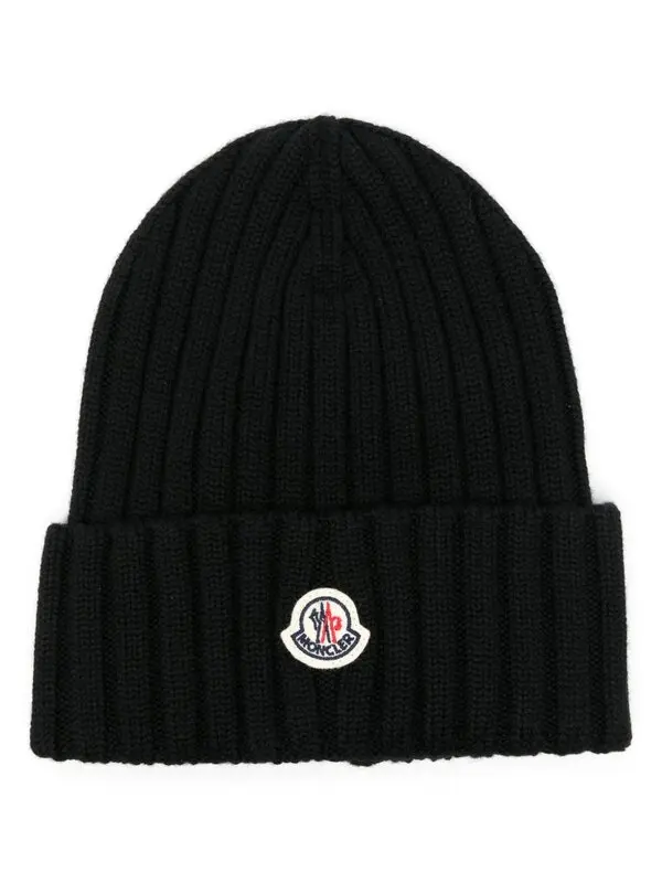 Moncler Logo Wool Beanie