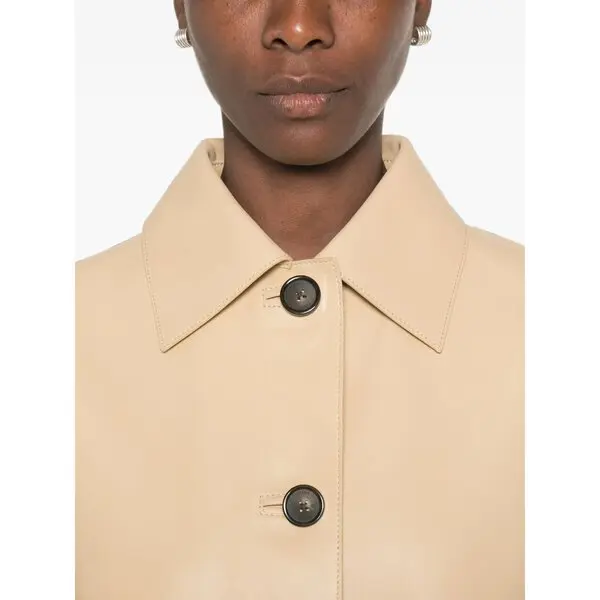 TOTEME Neutrals Jackets Leather Jackets
