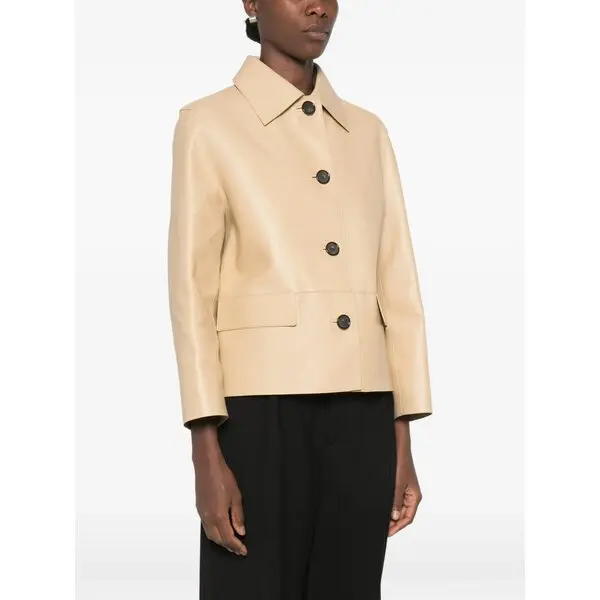 TOTEME Neutrals Jackets Leather Jackets
