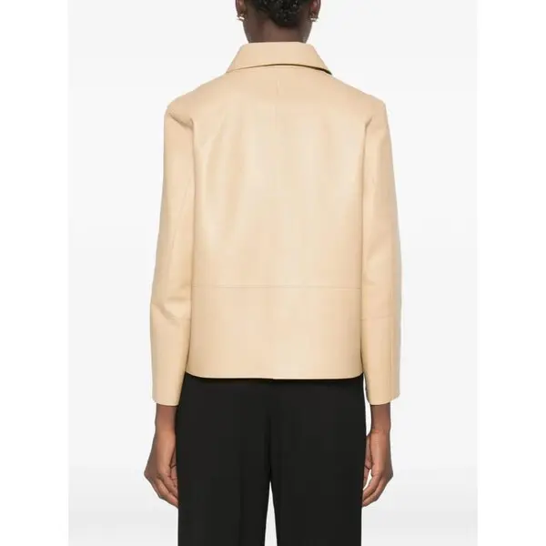 TOTEME Leather Jacket - Cream