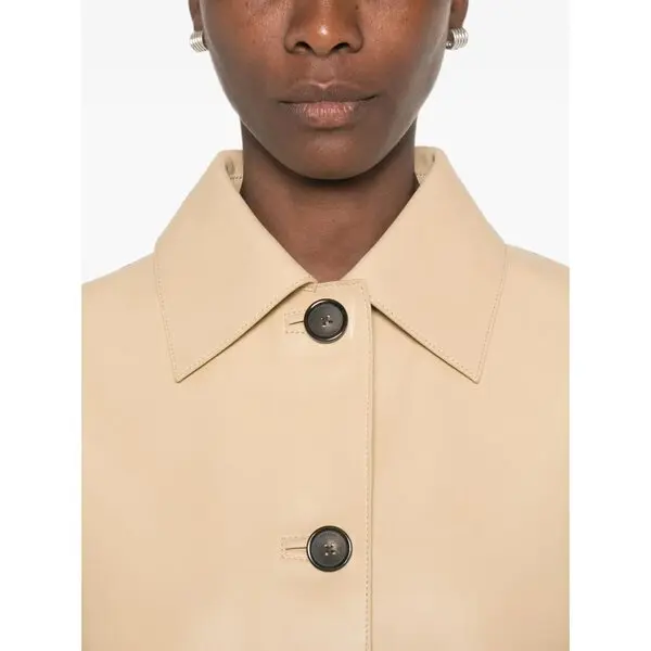 TOTEME Leather Jacket - Cream