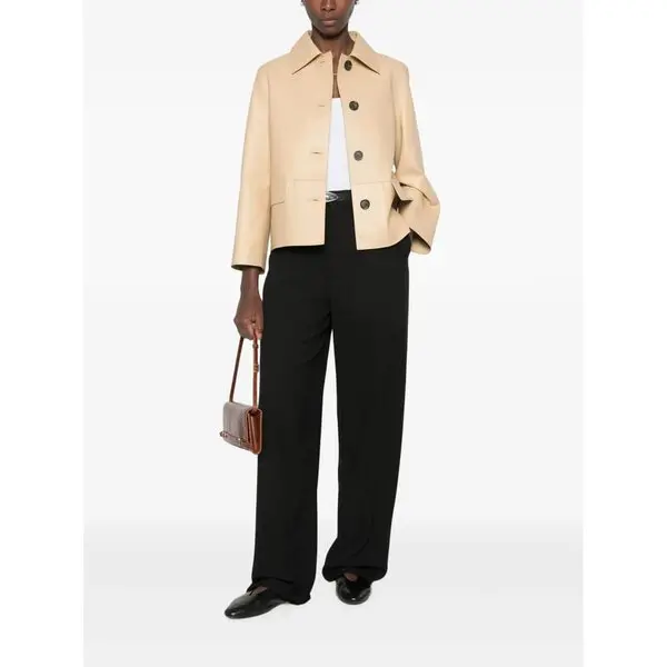 TOTEME Leather Jacket - Cream