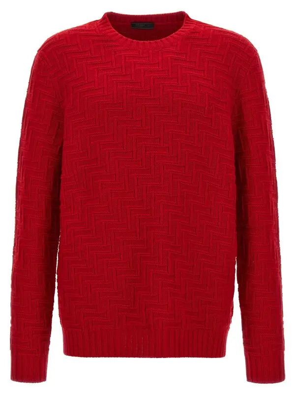 Prada Crew Neck Sweater - Red