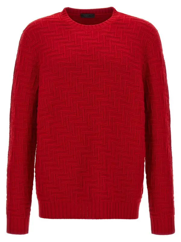 Prada Crew Neck Sweater - Red