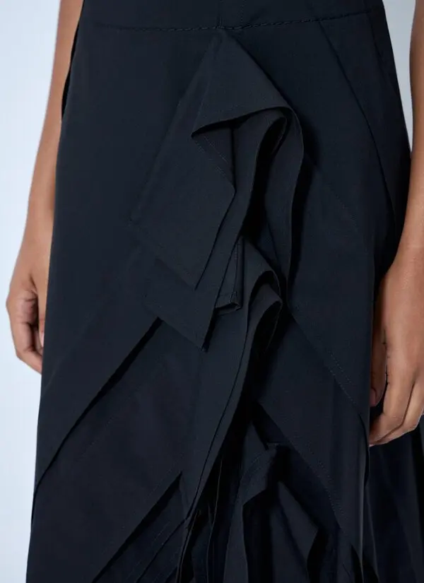 Bottega Veneta Asymmetric Layered Skirt - Black