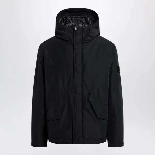Stone Island Padded Zip-up Jacket - Black