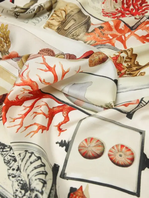 Max Mara Printed Silk Foulard