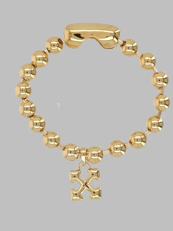 Off-White Arrow Ball Bracelet - Gold