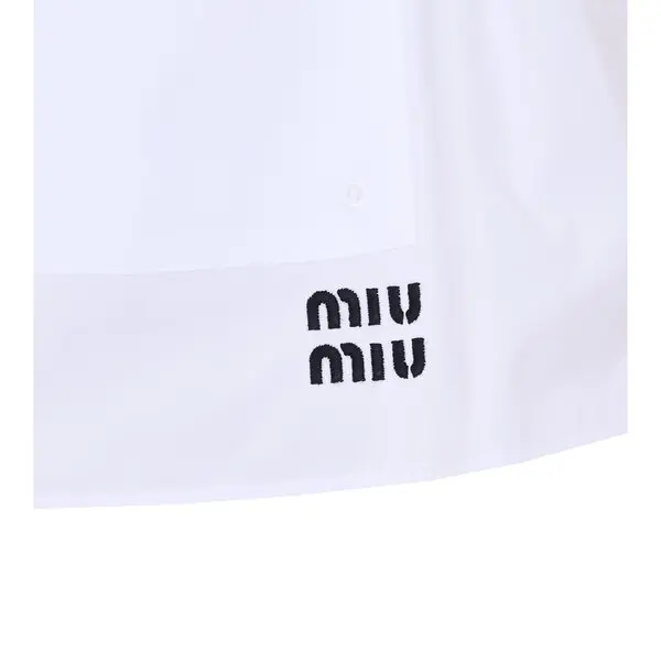 Miu Miu Logo Mini Skirt