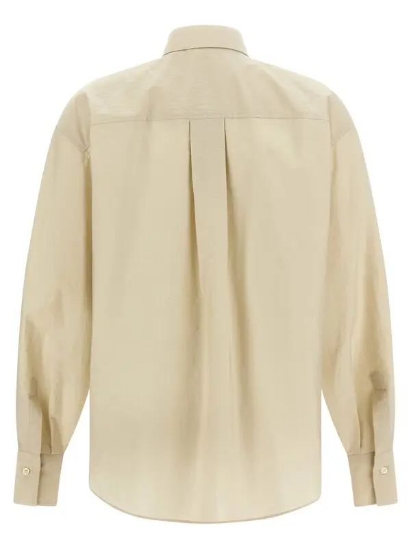 Brunello Cucinelli Sequin Embroidery Shirt - Cream
