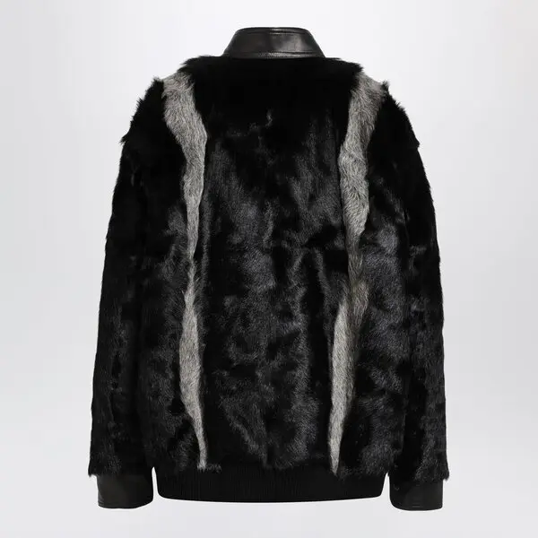 Valentino Garavani Shearling And Leather Jacket