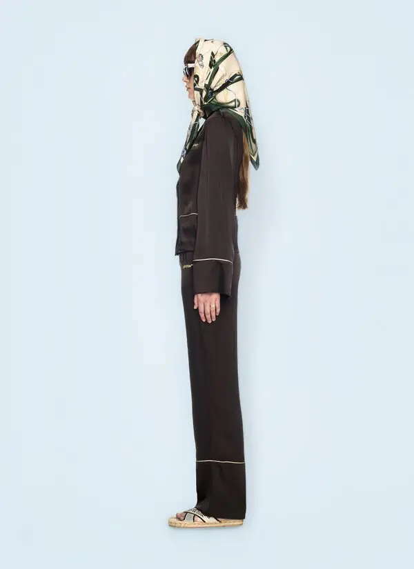 Off-White Satin Shirt