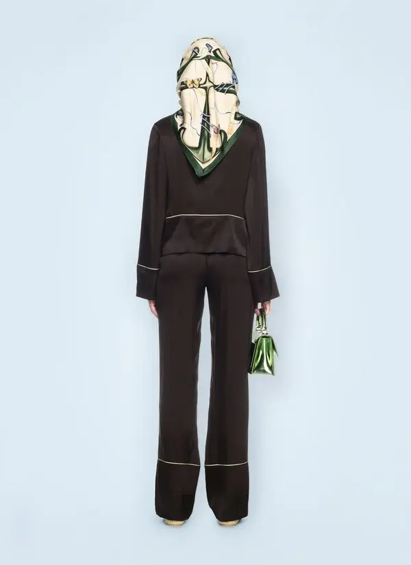 Off-White Satin Shirt