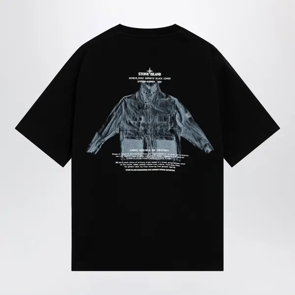 Stone Island Cotton T-shirt With Logo Prints