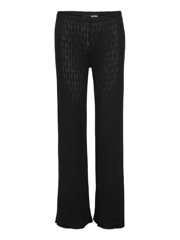 ROTATE BY BIRGER CHRISTENSEN Pointelle Leggings - Black