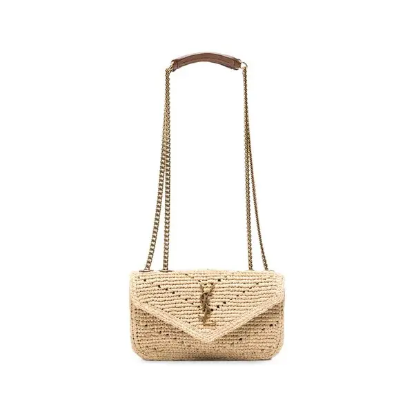 Saint Laurent Neutrals Shoulder Bags - Cream