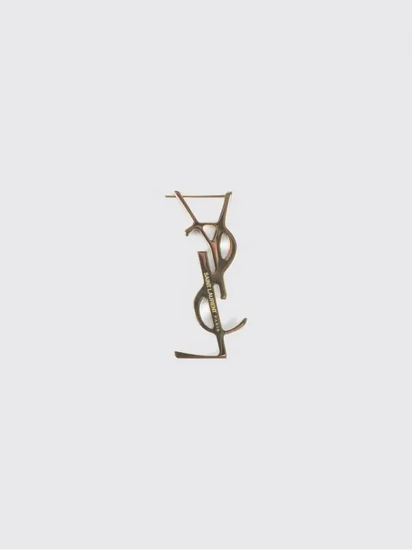 Saint Laurent Cassandre Brass Brooch