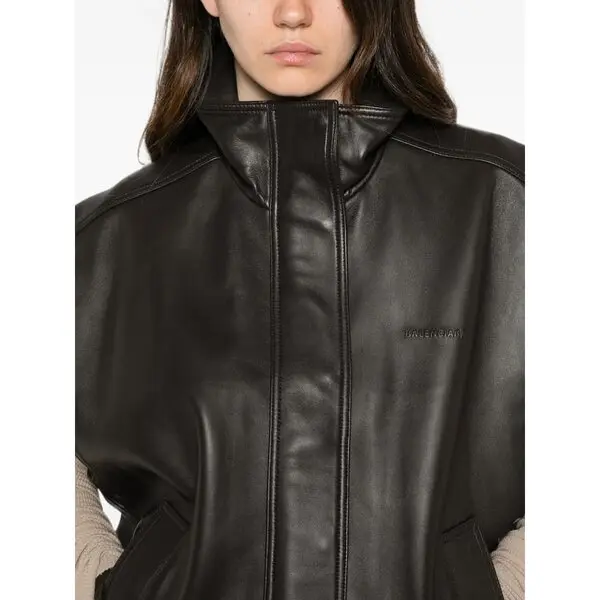 Balenciaga Leather Vest - Brown