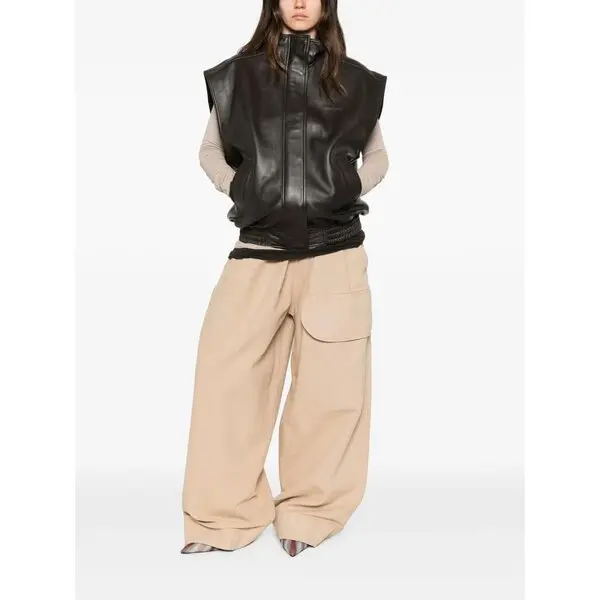Balenciaga Leather Vest - Brown