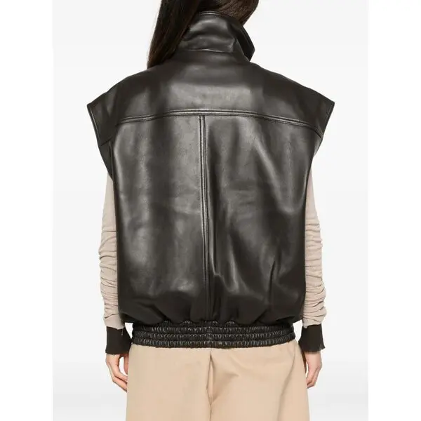 Balenciaga Leather Vest - Brown