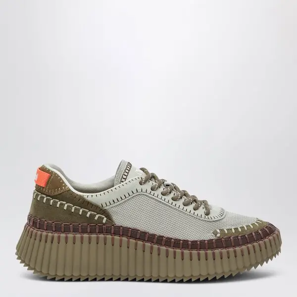 Chloé Nama Sneakers In Military - Green