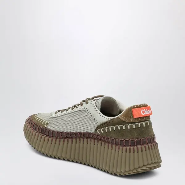 Chloé Nama Sneakers In Military - Green
