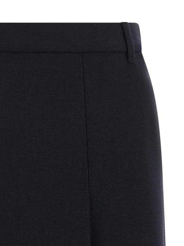 Prada Virgin Wool Multi-split Midi Skirt