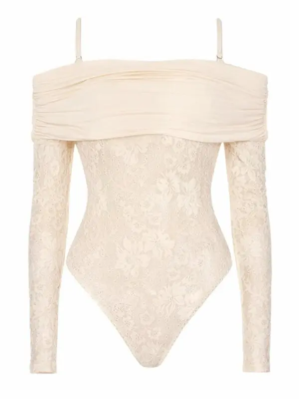 Zimmermann Lace Bodysuit Rebellion - Cream