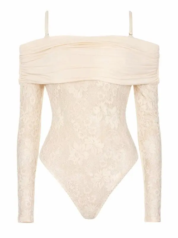 Zimmermann Rebellion Lace Bodysuit - Cream