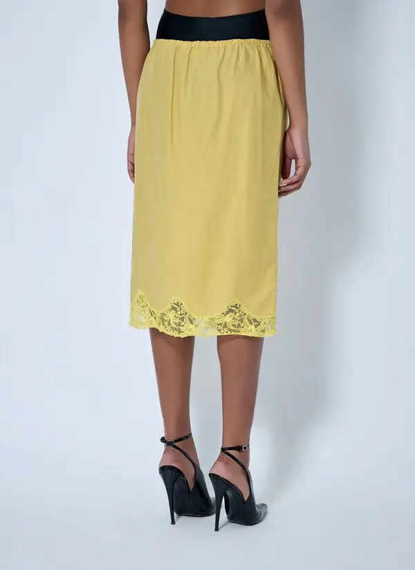 Saint Laurent Laced Half-slip Skirt