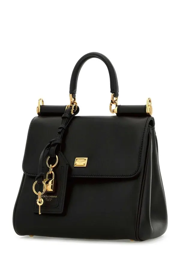 Dolce & Gabbana Leather My Sicily Handbag - Black