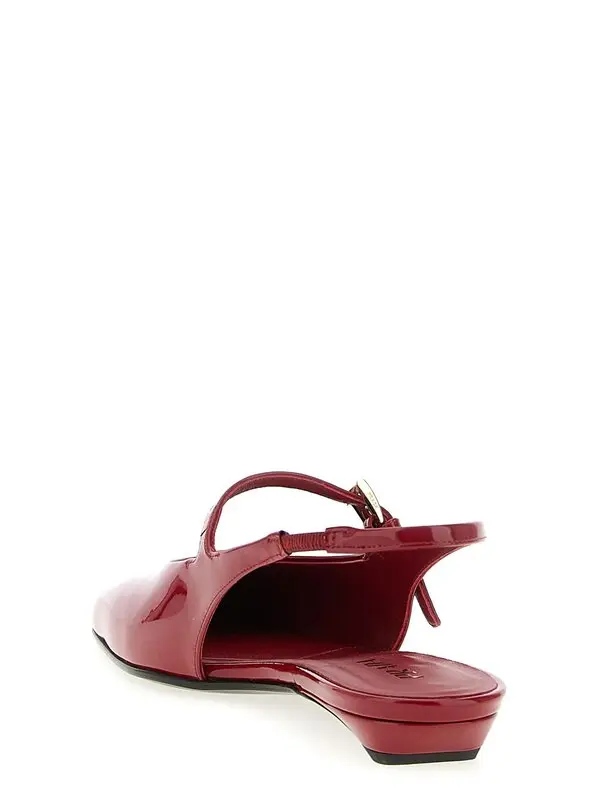 Prada Patent Leather Slingback - Red