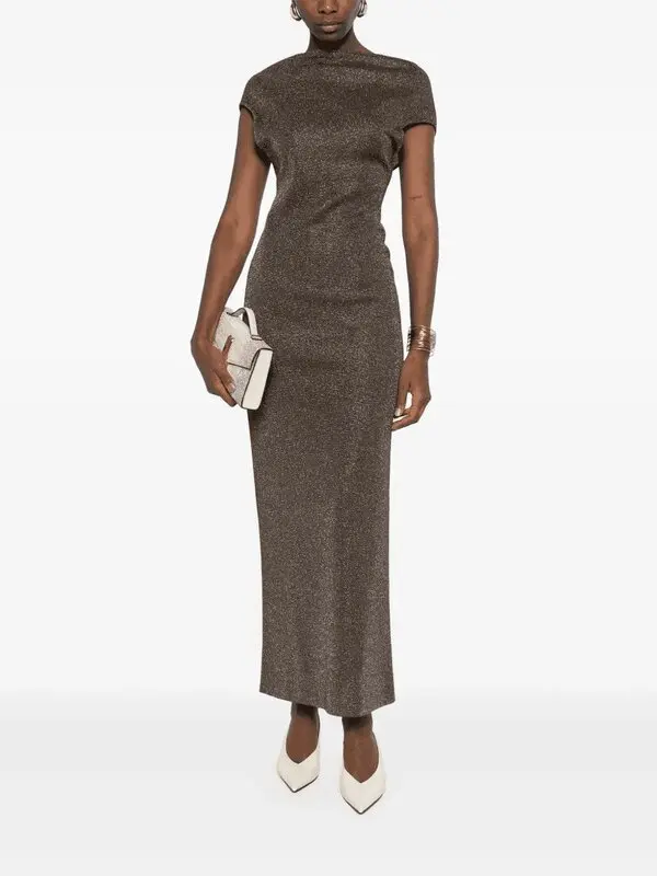 Max Mara Dress With Lamé Detail