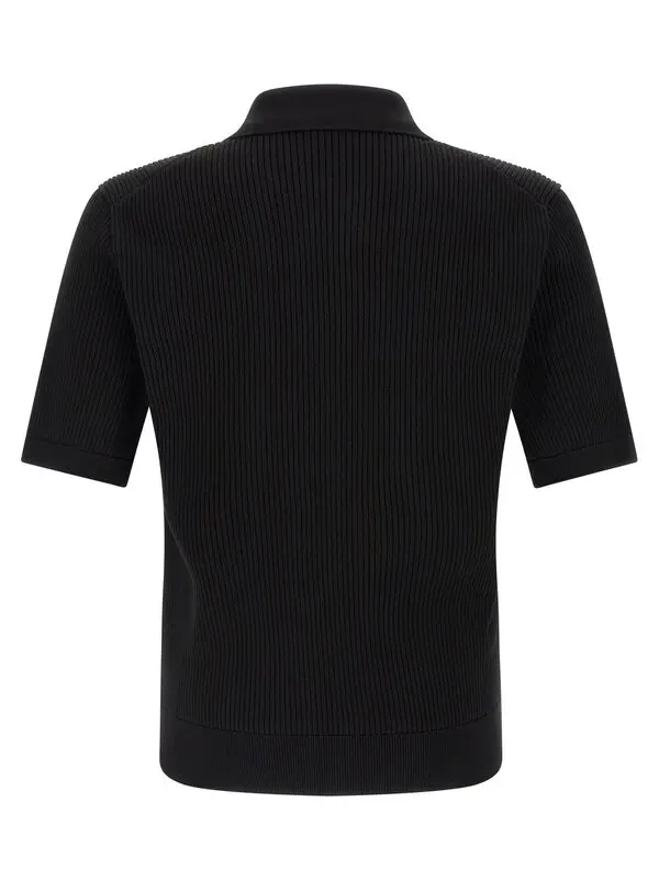 Dolce & Gabbana Micro-ribbed Polo Shirt