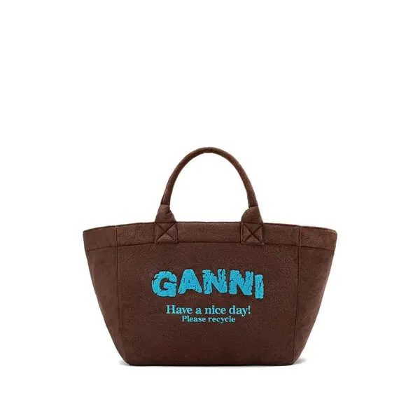 GANNI Tote Bags - Brown