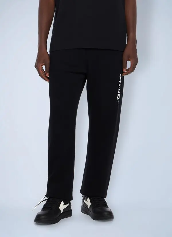 Off-White Ink Arrow Cuffed Track Pants - Black