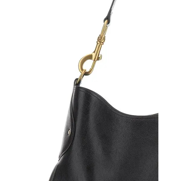 Mulberry Calf Leather Shoulder Bag - Black
