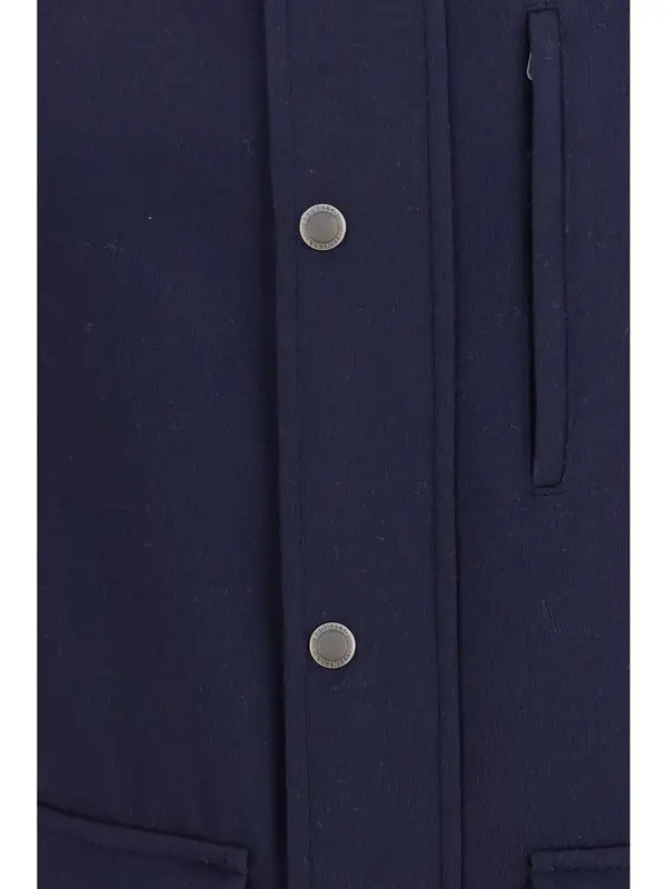 Brunello Cucinelli Virgin Wool Jacket Withnappa Inserts